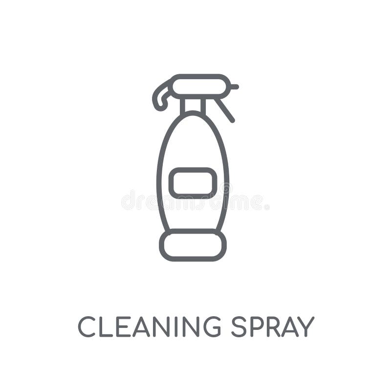 Cleaning Spray Linear Icon. Modern Outline Cleaning Spray Logo C Stock ...