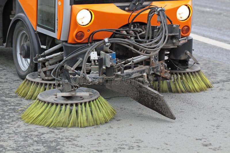 Street sweeper car stock photo. Image of drudge, asphalt - 1952102