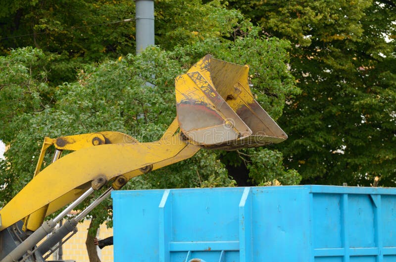 Cleaning the Streets of Trash.. Stock Image - Image of landscaped ...