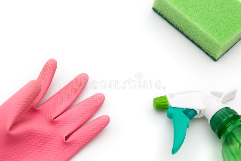 Cleaning stuff stock photo. Image of plastic, glove, spray - 29512218
