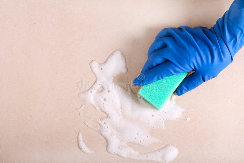 Cleaning the surface stock image. Image of soap, homework - 172643069
