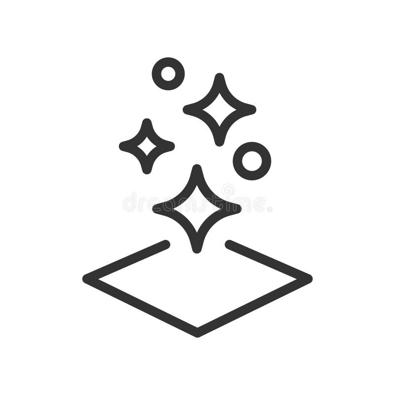 Cleaning Surface Linear Vector Icon Stock Illustration - Illustration ...