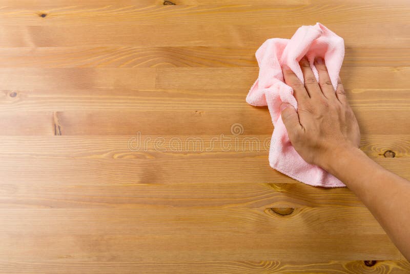 Cleaning table by towel stock image. Image of maid, desk - 35827461