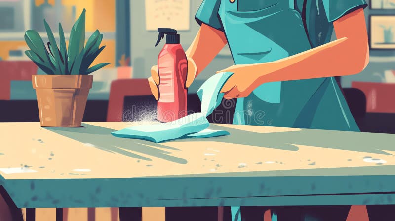 Dusting Furniture Cartoon Stock Photos - Free & Royalty-Free Stock ...