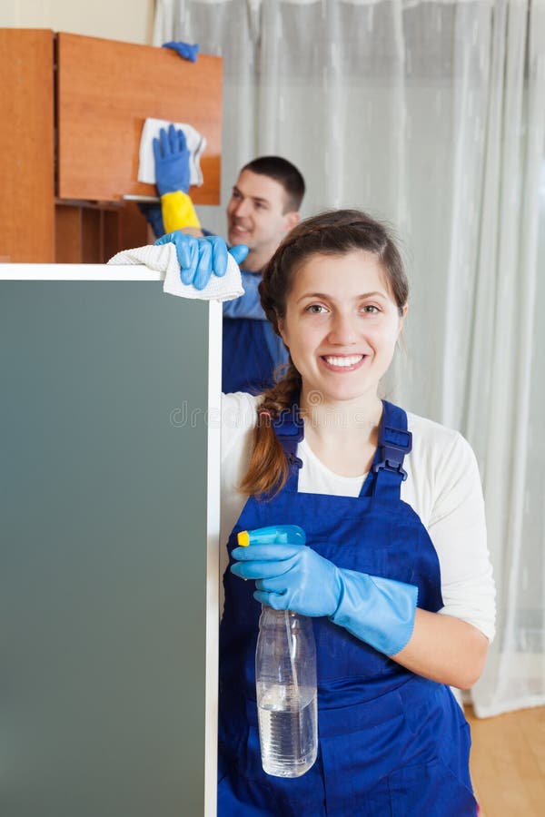 Cleaning team stock image. Image of home, action, houseman - 38307703