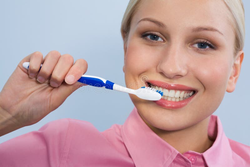 Cleaning teeth stock photo. Image of beauty, clean, care - 10221996