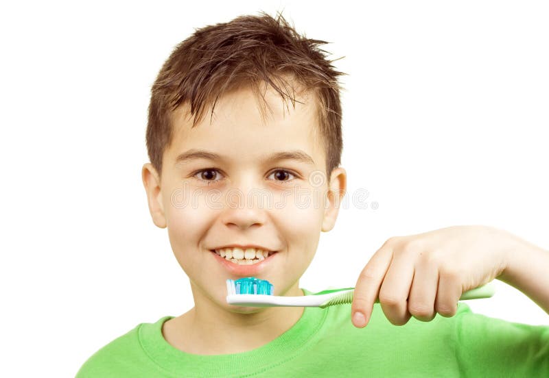 Cleaning teeth stock image. Image of wash, brush, paste - 14509309