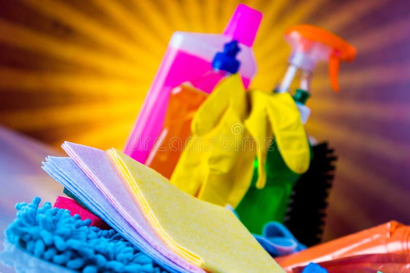 Cleaning Theme, Saturated Concept Stock Image - Image of liquid, pink ...
