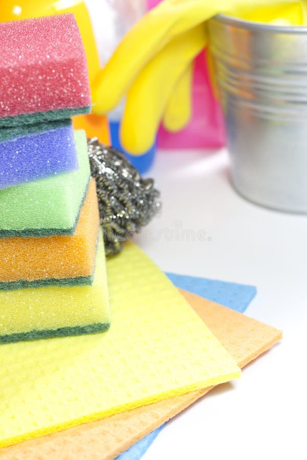 Cleaning tools stock image. Image of equipment, blue - 29498647