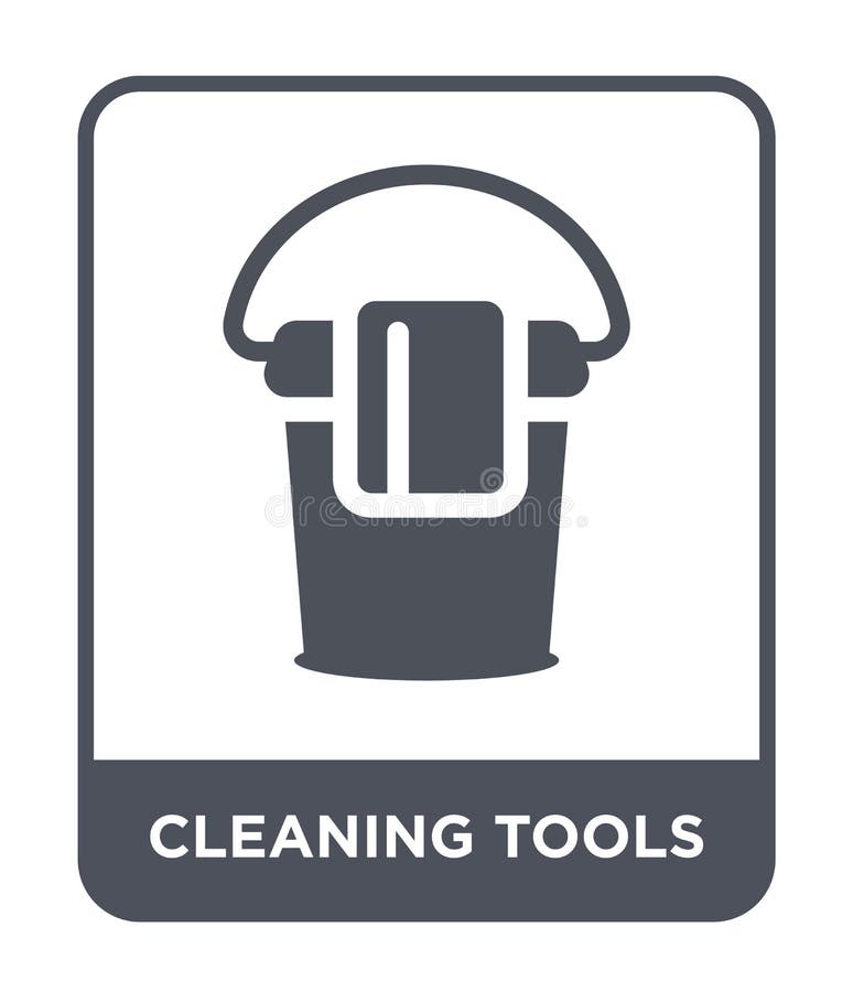 Cleaning Tools Icon in Trendy Design Style. Cleaning Tools Icon ...