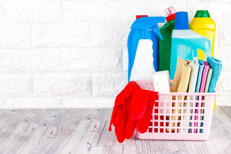 Cleaning Tools - Liquid, Paste, Gel in Plastic Containers. Brush ...