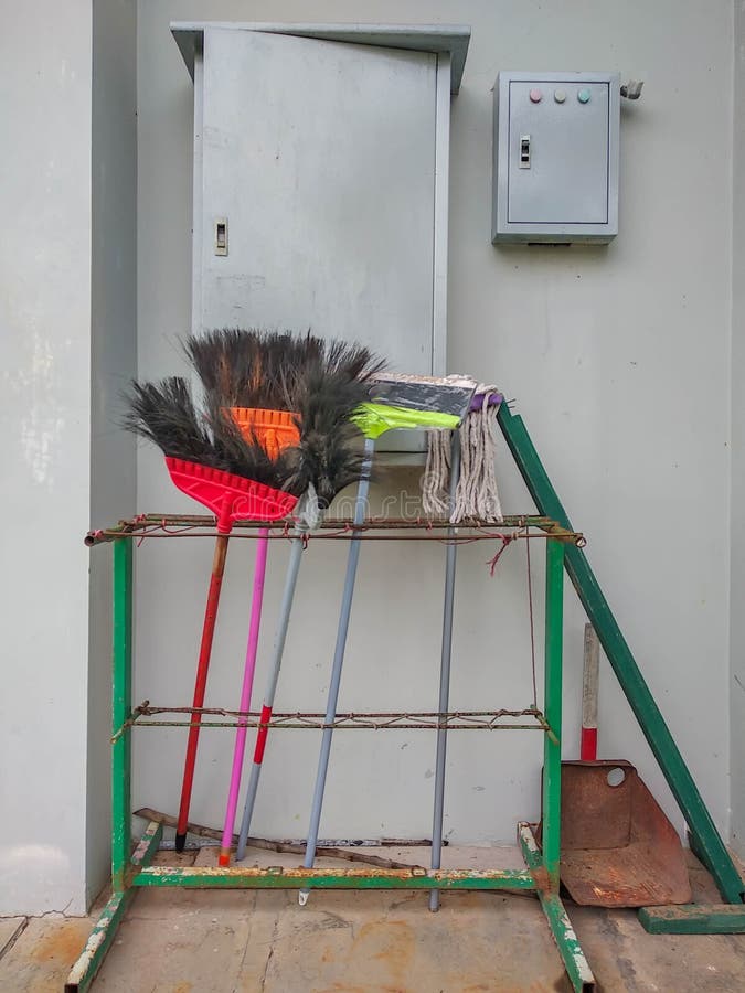 Cleaning tools stock photo. Image of janitorial, occupational - 357795584