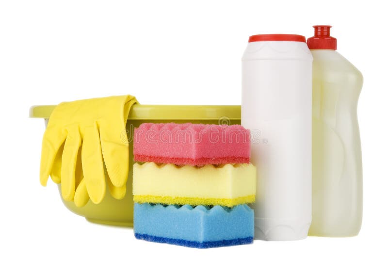 Cleaning tools stock image. Image of sanitation, bottle - 32422679