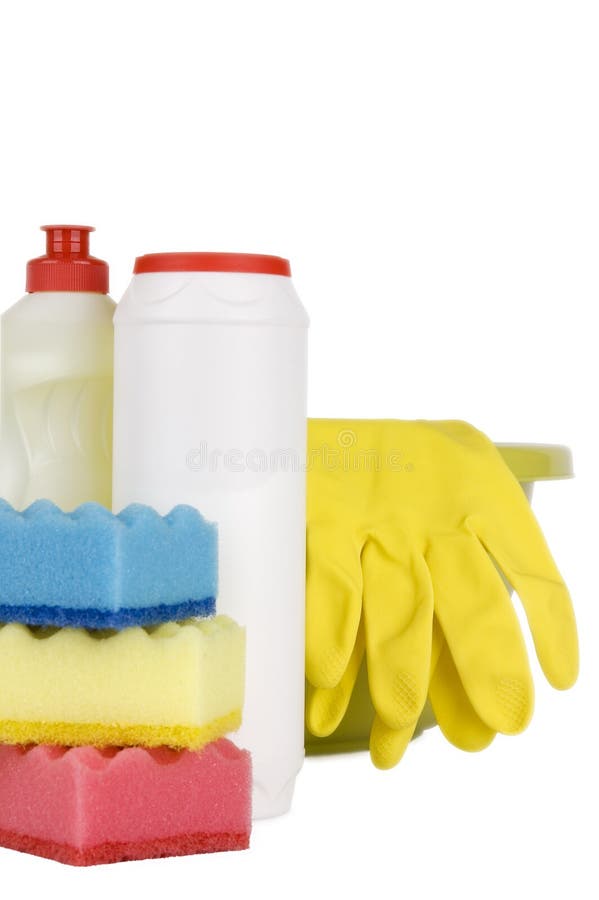 Cleaning tools stock image. Image of housework, blue - 32422687