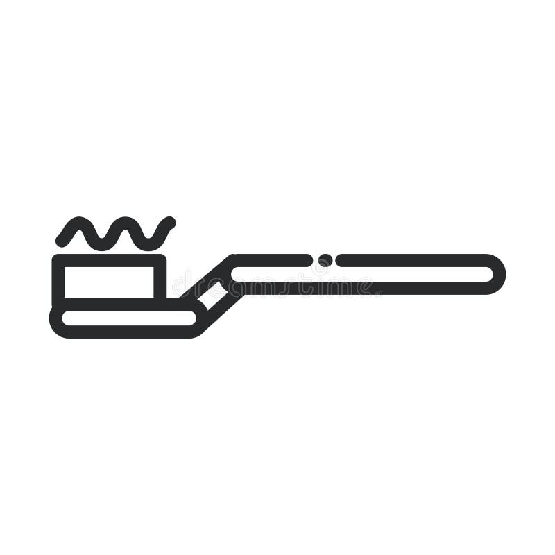 Cleaning Toothbrush Icon, Realistic Style Stock Illustration ...