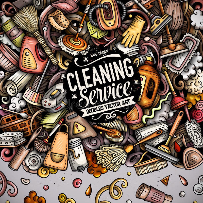 Cleaning Supplies Border Stock Illustrations – 32 Cleaning Supplies ...