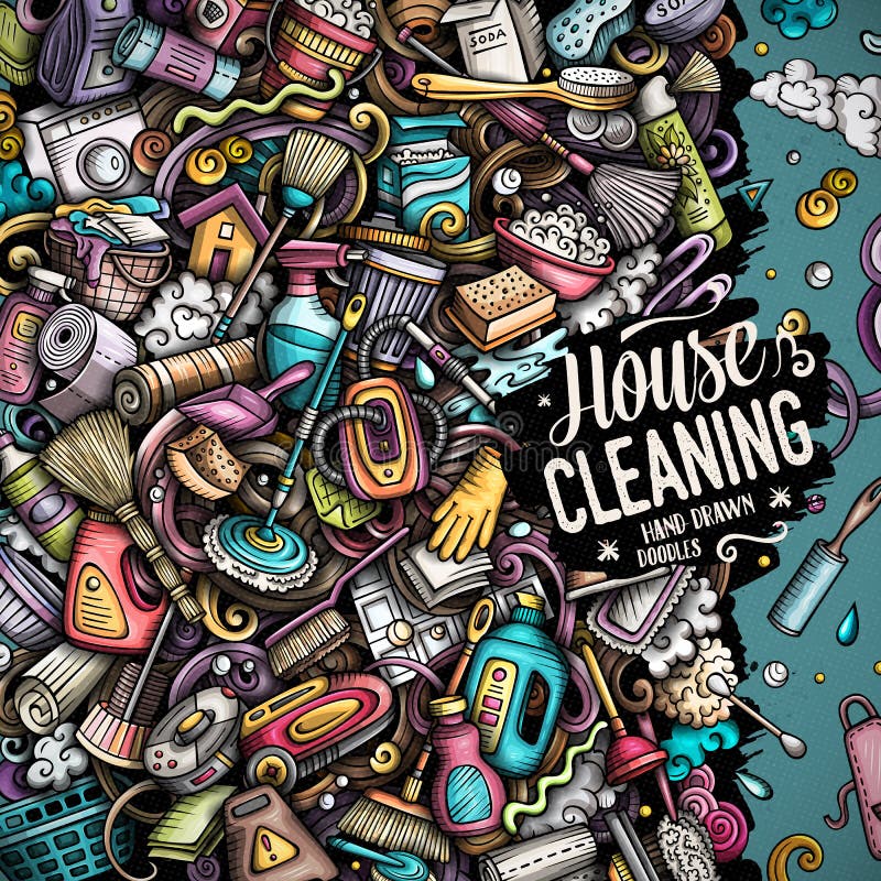 Cleaning Supplies Border Stock Illustrations – 32 Cleaning Supplies ...