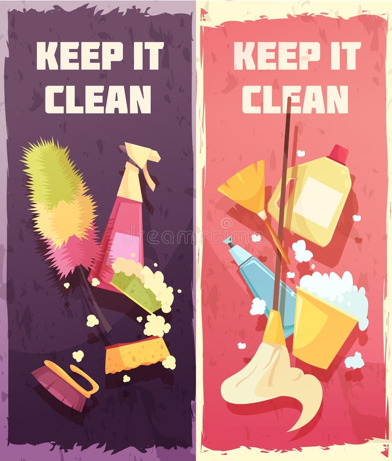 Housekeeping Vertical Banners Stock Illustrations – 19 Housekeeping ...
