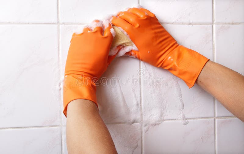 Cleaning wall. stock photo. Image of washing, indoors - 15234366