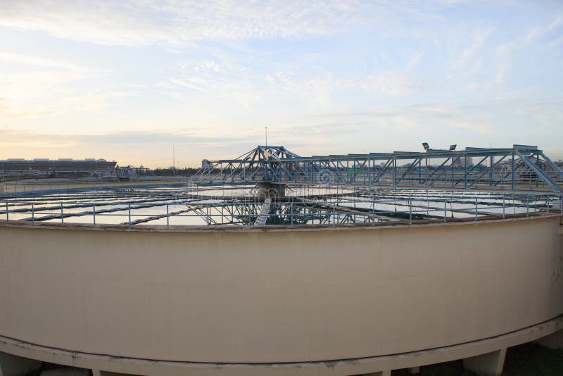 Cleaning Waterworks and Water Supply Production Stock Photo - Image of ...