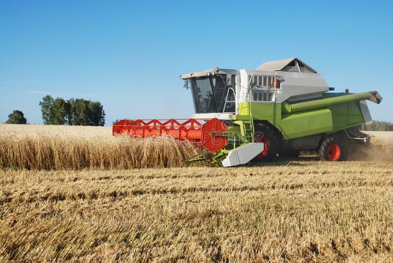 Modern Combine Harvester editorial stock photo. Image of harvester ...
