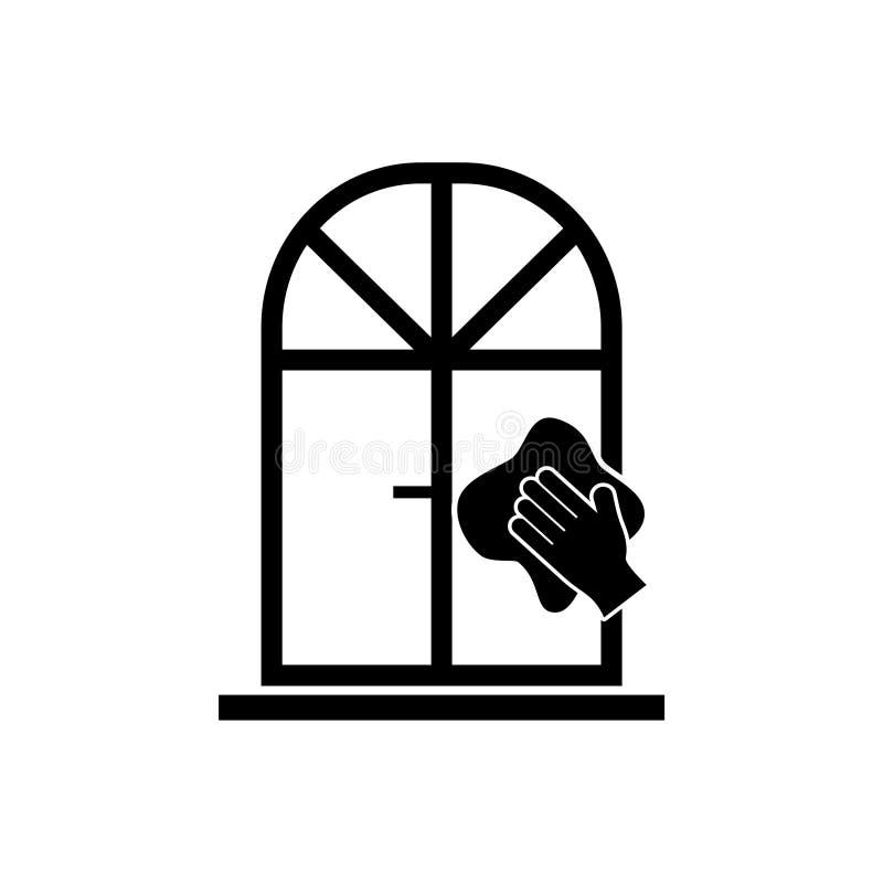 Window Washing Cleaning Logo Icon Stock Vector - Illustration of mirror ...