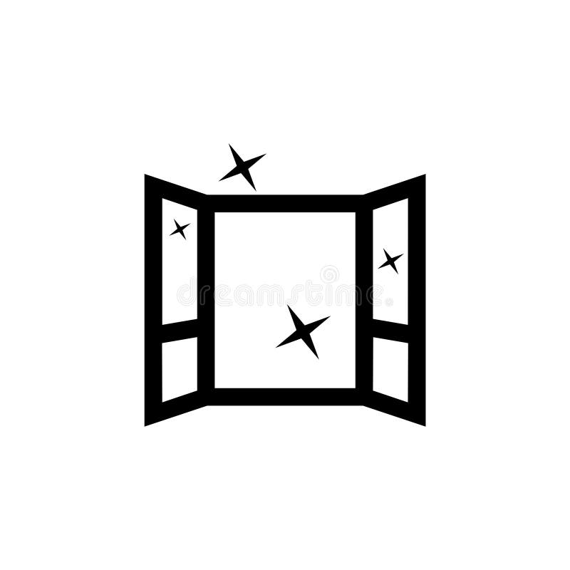 Window Washing Cleaning Logo Icon Stock Vector - Illustration of ...