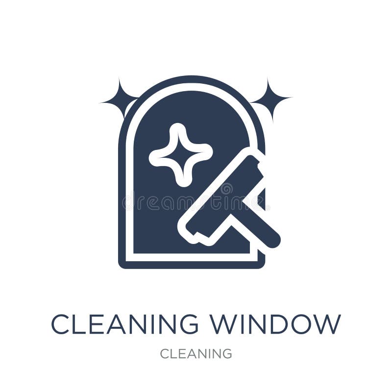 Cleaning Window Icon. Trendy Flat Vector Cleaning Window Icon on Stock ...