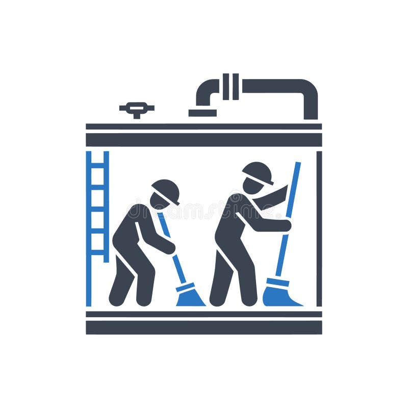 Cleaning Workers Tank Icon stock vector. Illustration of symbol - 373152027