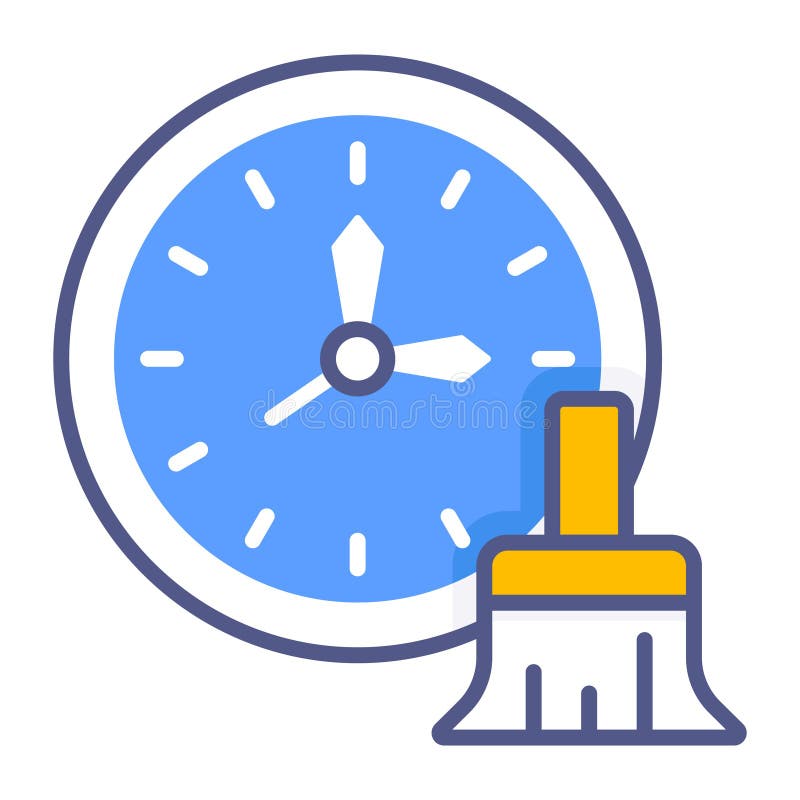 Cleanings Time Modern Concepts Design, Premium Quality Vector ...