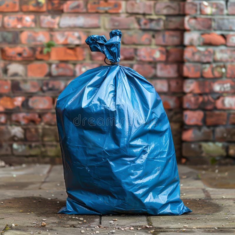 Cleanliness in Action: a Filled Garbage Bag. Generated by AI. Stock ...