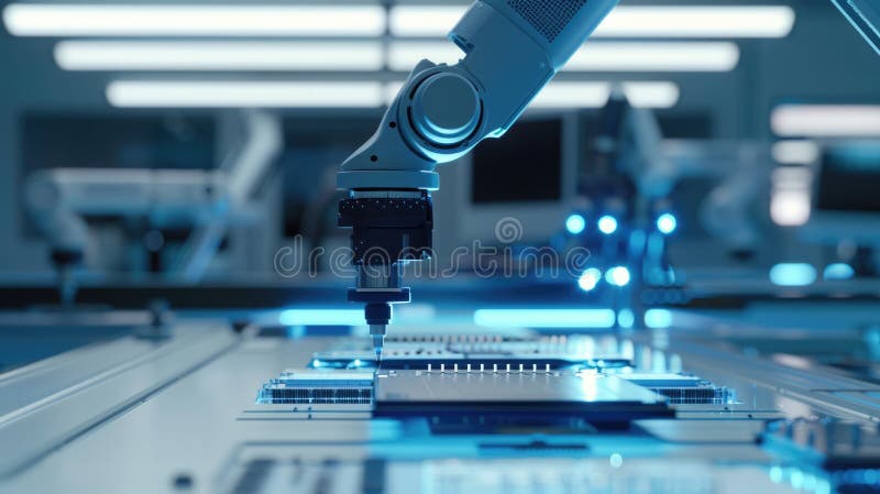 Cleanroom Environment Featuring High Precision Robotic Arm Assembling ...