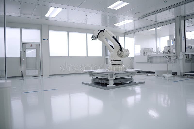Cleanroom Robot Performing Delicate and Critical on Human Patient Stock ...