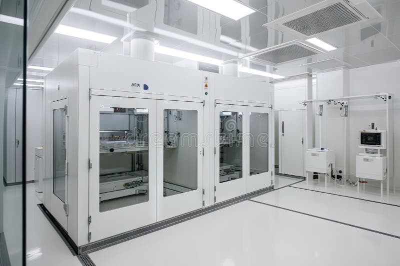Cleanroom with Robotic System for Sample Collection and Testing Stock ...