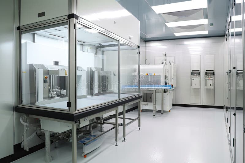 Cleanroom with Robotic System for Sample Collection and Testing Stock ...