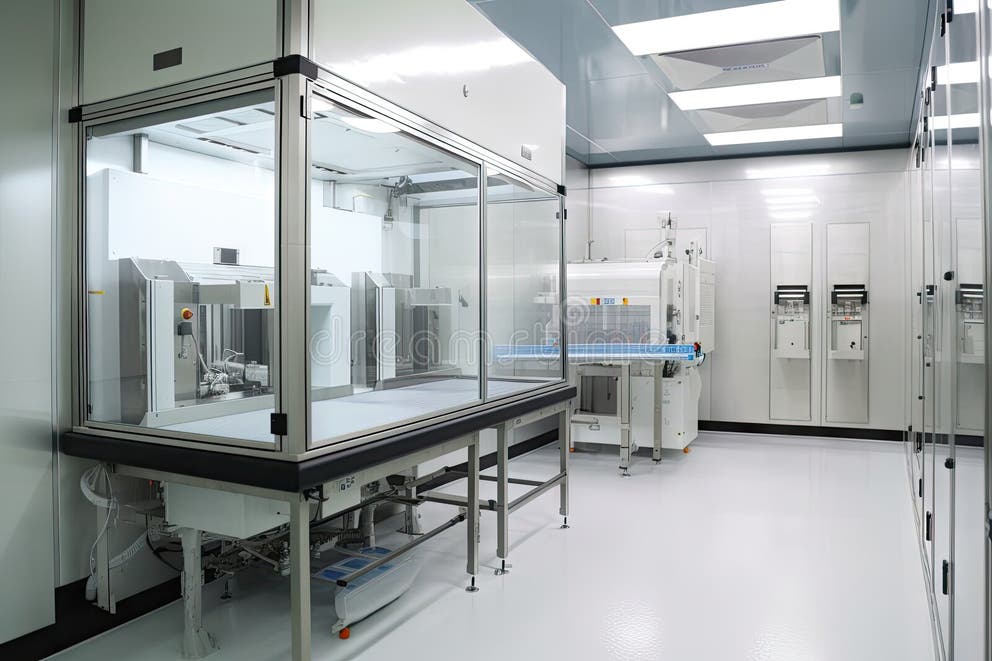 Cleanroom with Robotic System for Sample Collection and Testing Stock ...