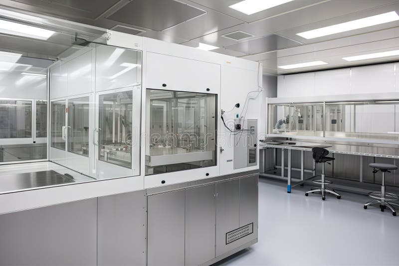 Cleanroom with Robotic System for Sample Collection and Testing Stock ...