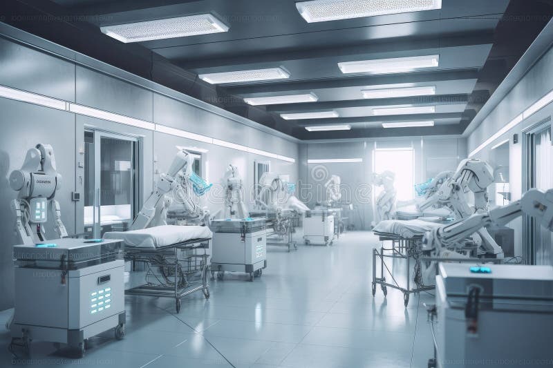 Cleanroom with Robots Performing Complex Surgical Procedures ...
