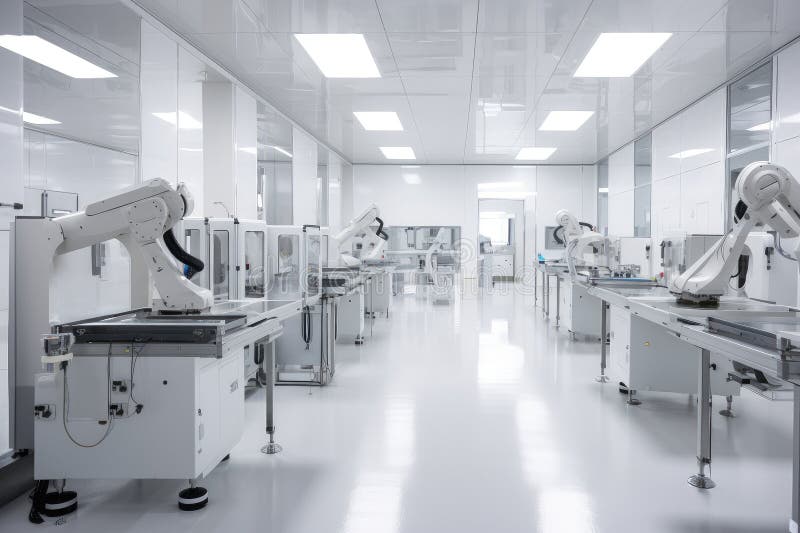 Cleanroom with Robots Performing Complex Surgical Procedures ...