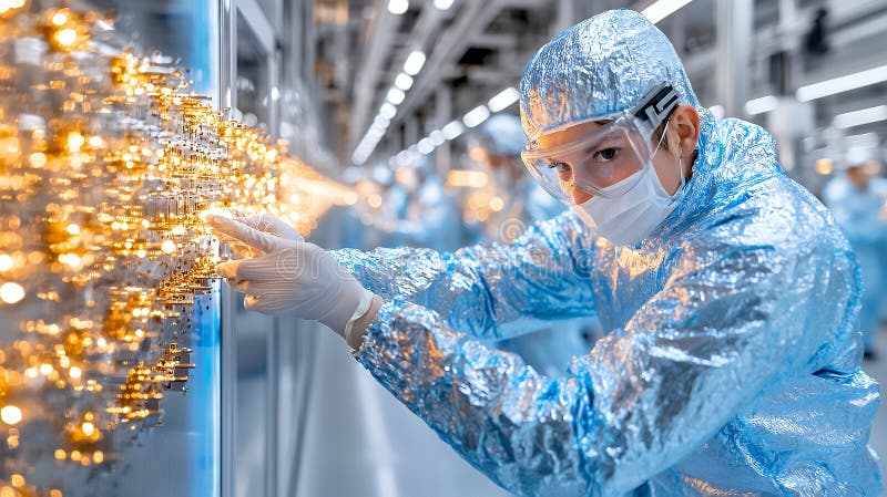 Semiconductor Industry Cleanroom Stock Illustrations – 572 ...