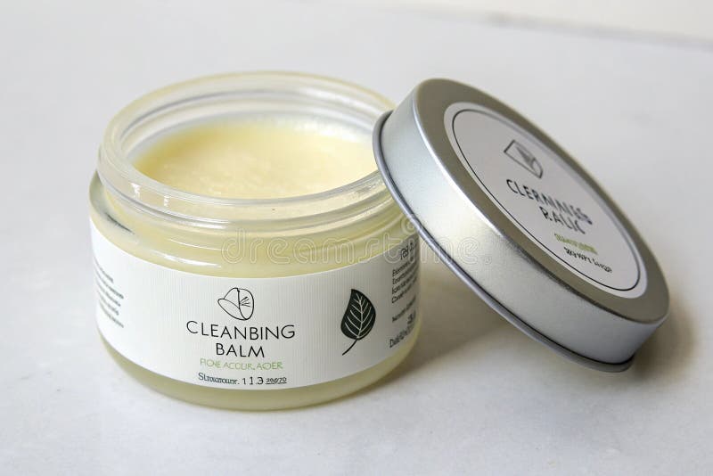 Cleansing Balm in Minimalist Jar Stock Illustration - Illustration of ...