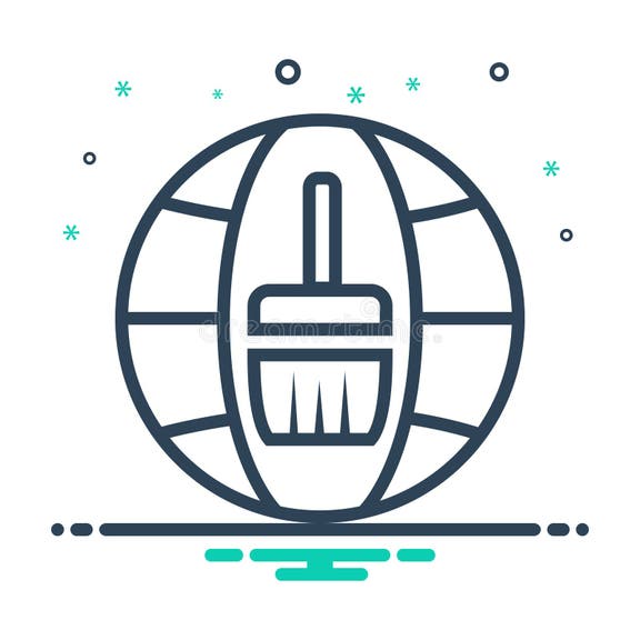 Mix Icon for Cleanup, Browser and Restore Stock Illustration ...