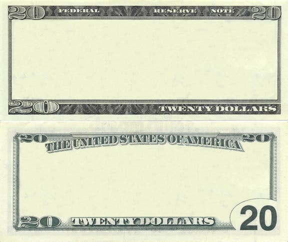 Clear 20 Dollar Banknote Pattern Stock Photo - Image of business, money ...