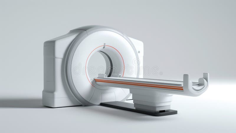 Clear and Accurate, Magnetic Resonance Imaging, CT Scanner on White ...
