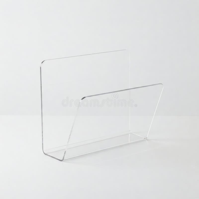Clear Acrylic Magazine Holder Stock Illustration - Illustration of ...
