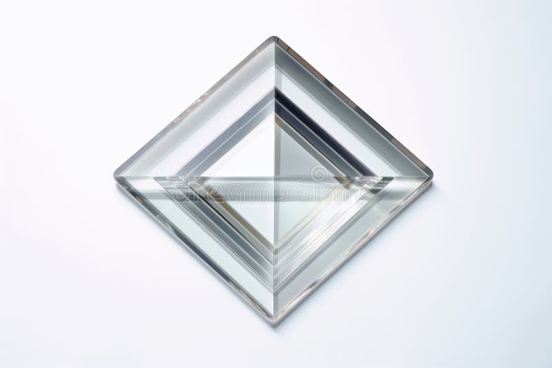 Clear Acrylic Plate with Unique Geometric Shape and Transparency on ...