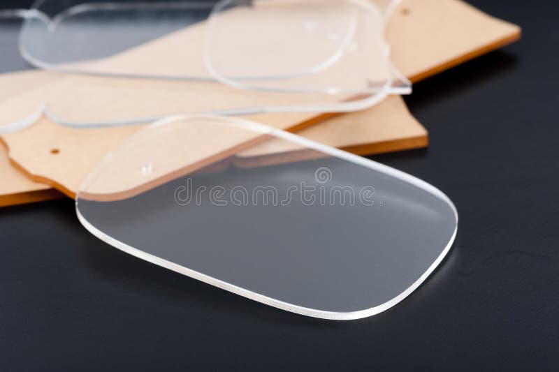 Clear acrylic template stock image. Image of manufacture - 188695719