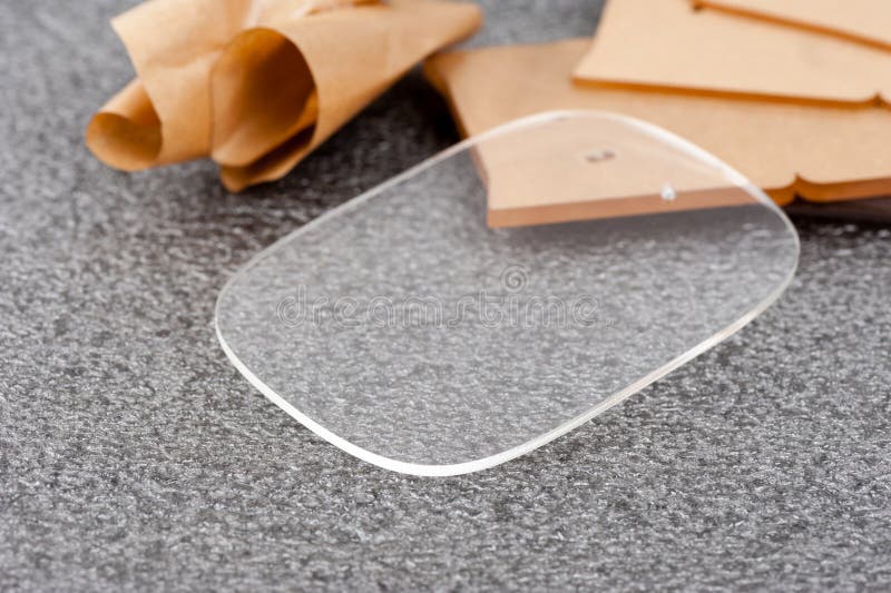 Clear acrylic template stock image. Image of manufacture - 188695749