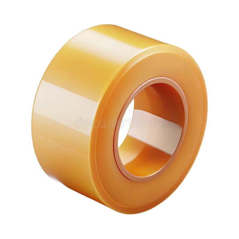 Clear Adhesive Tape Roll with Easy Tear Feature Stock Illustration ...