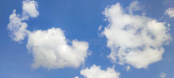 Clear Afternoon Sky with Beautiful White Stock Image - Image of clear ...